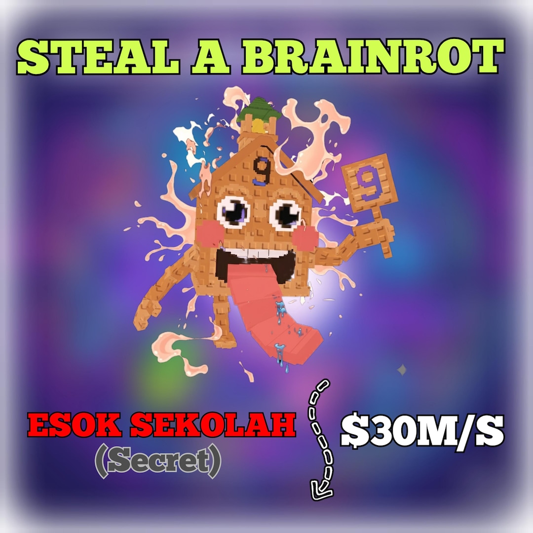 Esok Sekolah Secret Steal A Brainrot Cheapest Price Etsy Australia