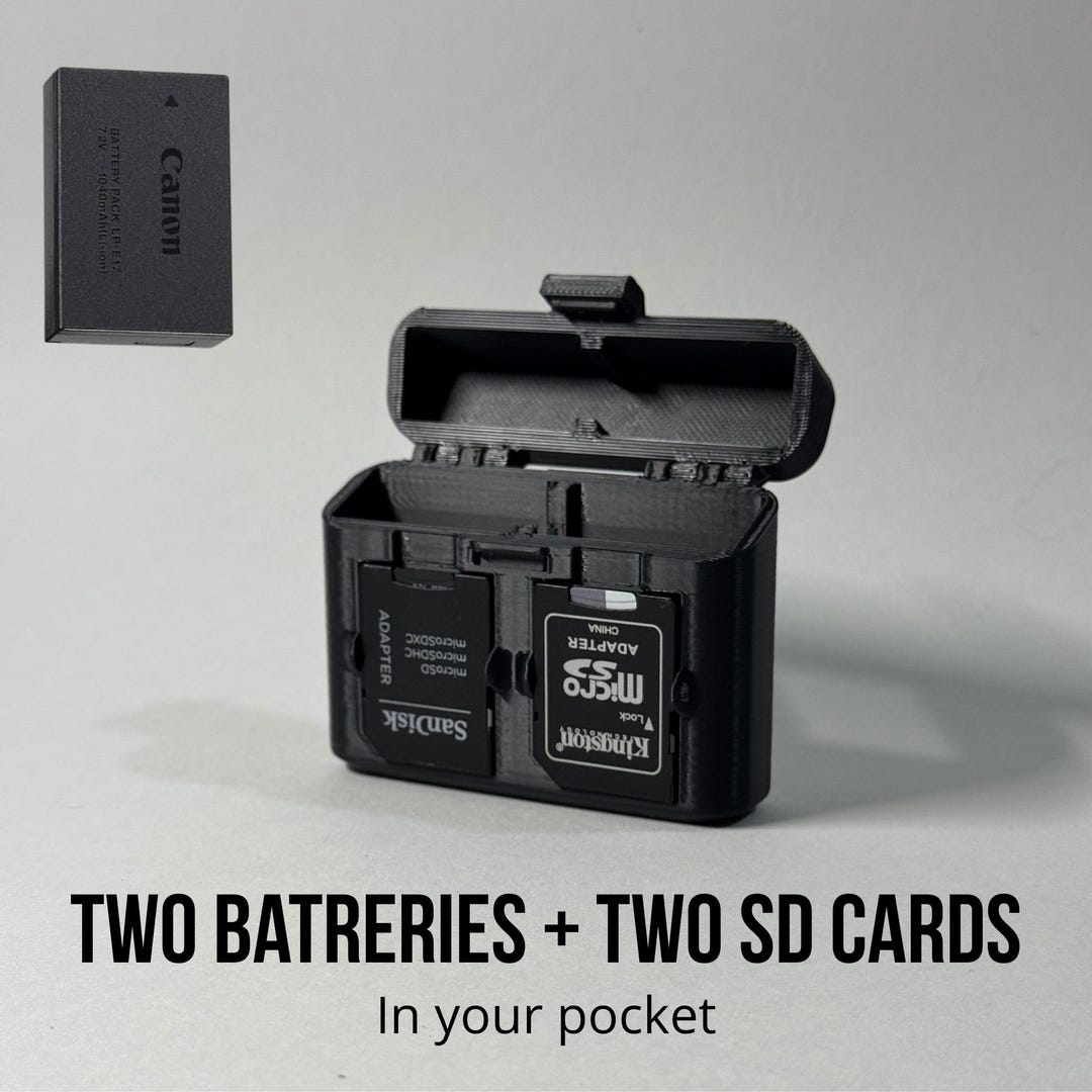 Camera Battery & SD Cards Portable Case for Canon Cameras – Multiple ...