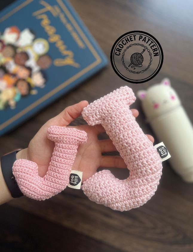 Crochet Alphabet Pattern A–Z : Easy No-see Monogram Letter, Beginner ...