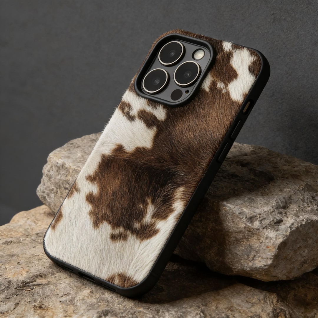 Cow Print iPhone Case, Western Cowgirl, Protective Phone Cover - Etsy