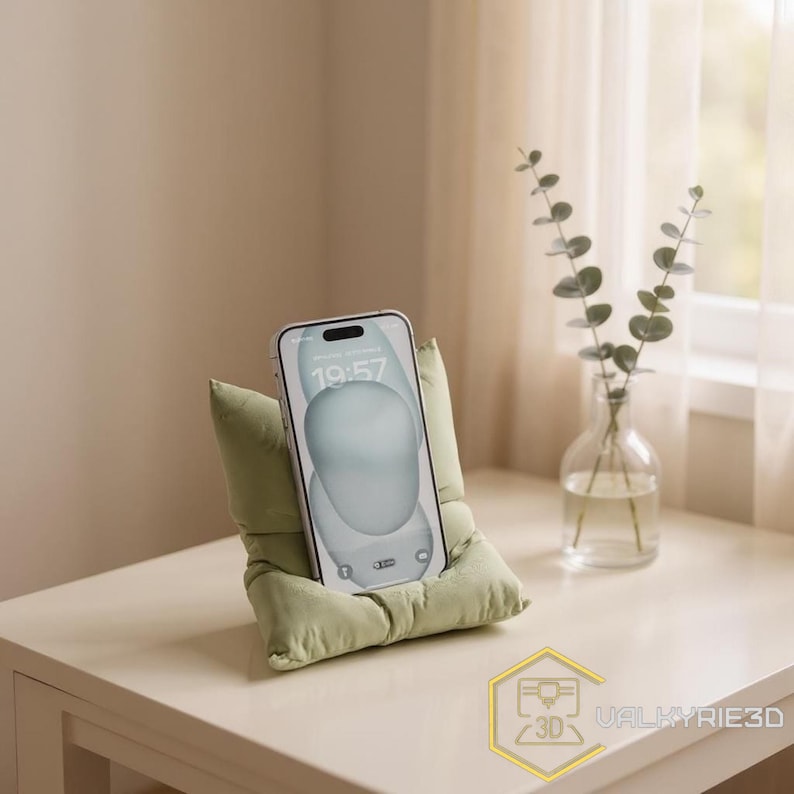 Pillow Phone Stand: Soft Fabric Mobile Holder for Bed, Sofa & Desk - Etsy
