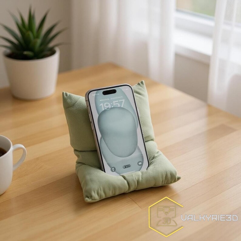 Pillow Phone Stand: Soft Fabric Mobile Holder for Bed, Sofa & Desk - Etsy