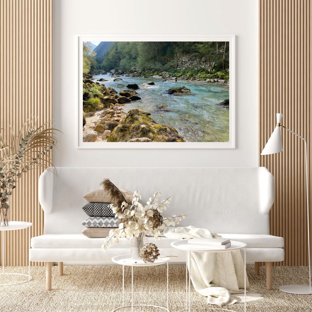 Soca River Slovenia Digital Download | Mountain Stream Wall Art ...