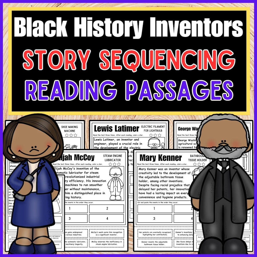 Black History Month Inventors Reading Passages & Comprehension ...