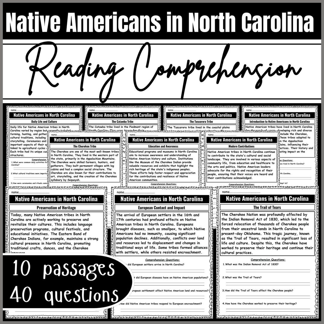 North Carolina Native Americans Lesson | Indigenous Peoples Reading ...