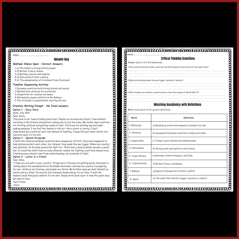 World War I Mega Bundle | Complete WW1 Unit Lessons, Activities ...
