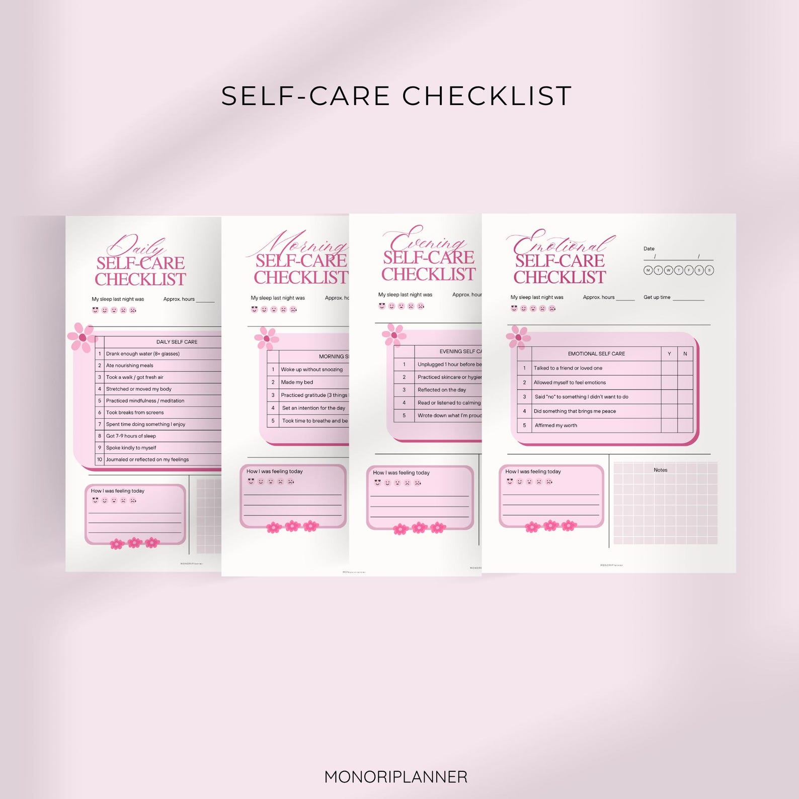 Self Care Planner Printable | Self Care Journal Bundle Self Care ...