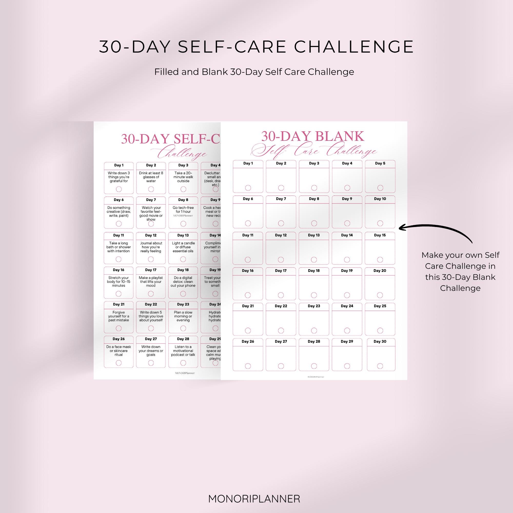 Self Care Planner Printable | Self Care Journal Bundle Self Care ...