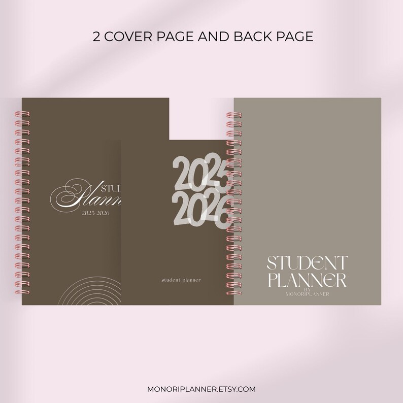 Student Planner Printable 2025-2026 | Academic Organizer Study Planner ...