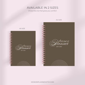 Student Planner Printable 2025-2026 | Academic Organizer Study Planner ...