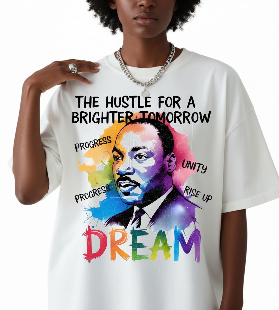 Inspirational Dream Poster – Colorful Watercolor Portrait Art ...