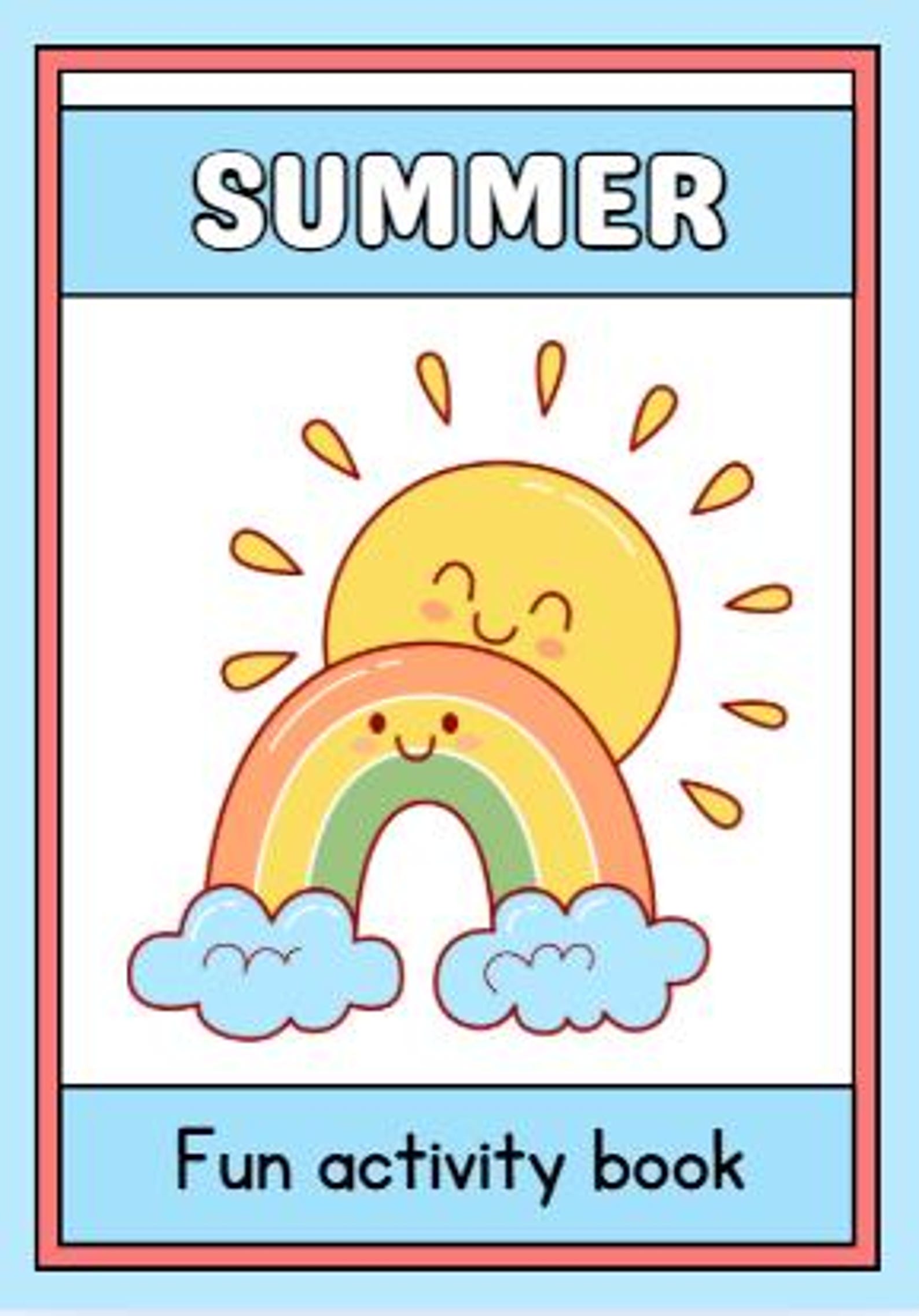 Kids Coloring Book Printable | 33 Pages Digital Download With Cover ...