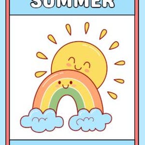 Kids Coloring Book Printable | 33 Pages Digital Download With Cover ...
