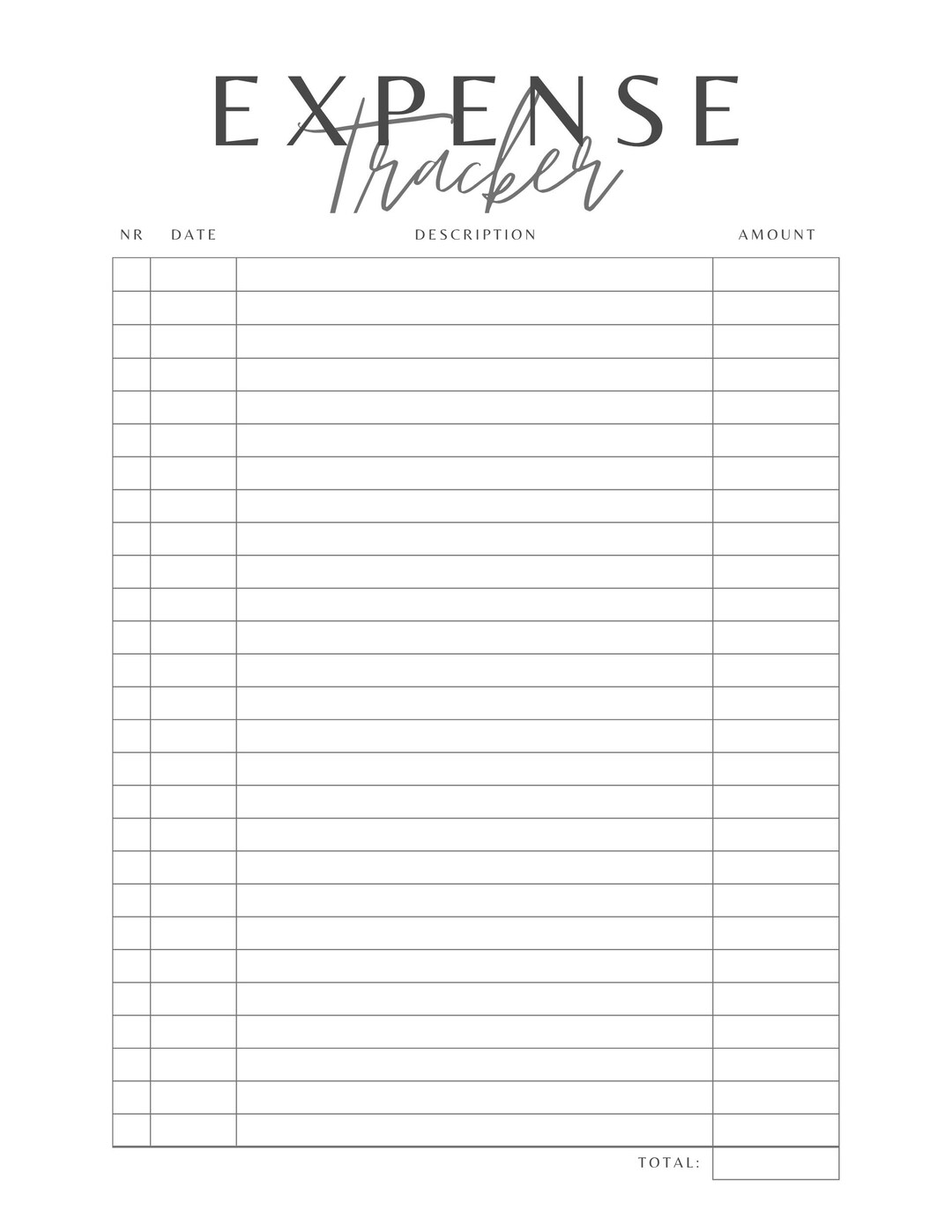 Digital Expenses Tracker | Printable Budget Sheet | Monthly Finance ...