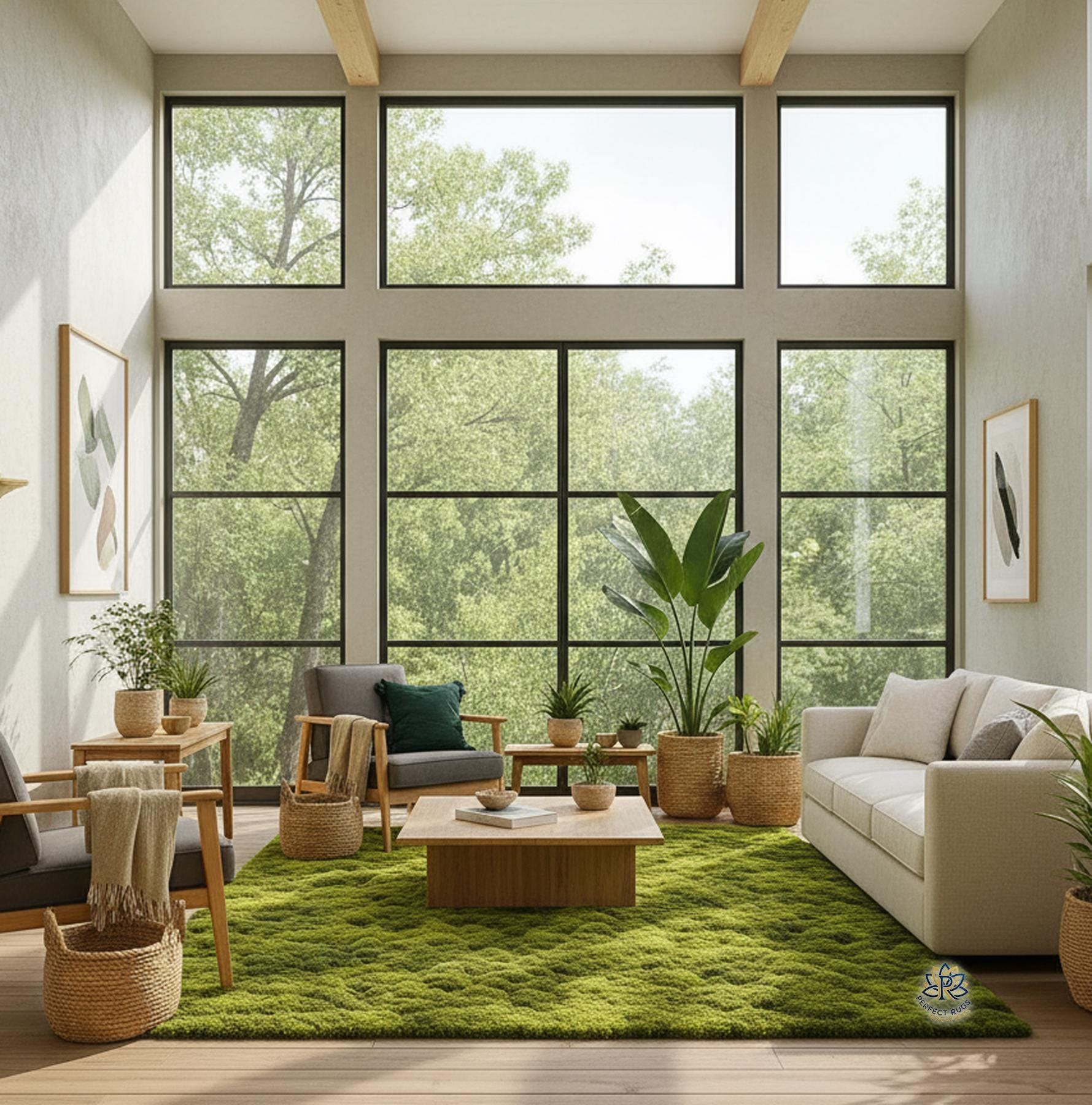 8x10ft Moss Green Carpet - Rustic Elegance for Living Spaces - Etsy