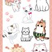 50+ Cat Stickers Digital Download | Cute/kawaii Digital Cat Sticker ...