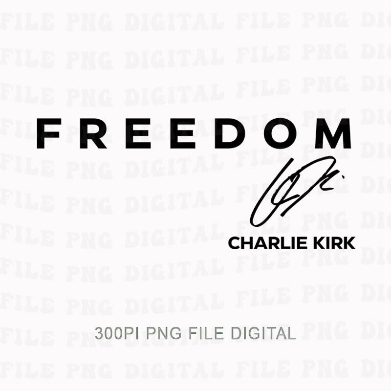 Charlie Kirk Svg - Etsy