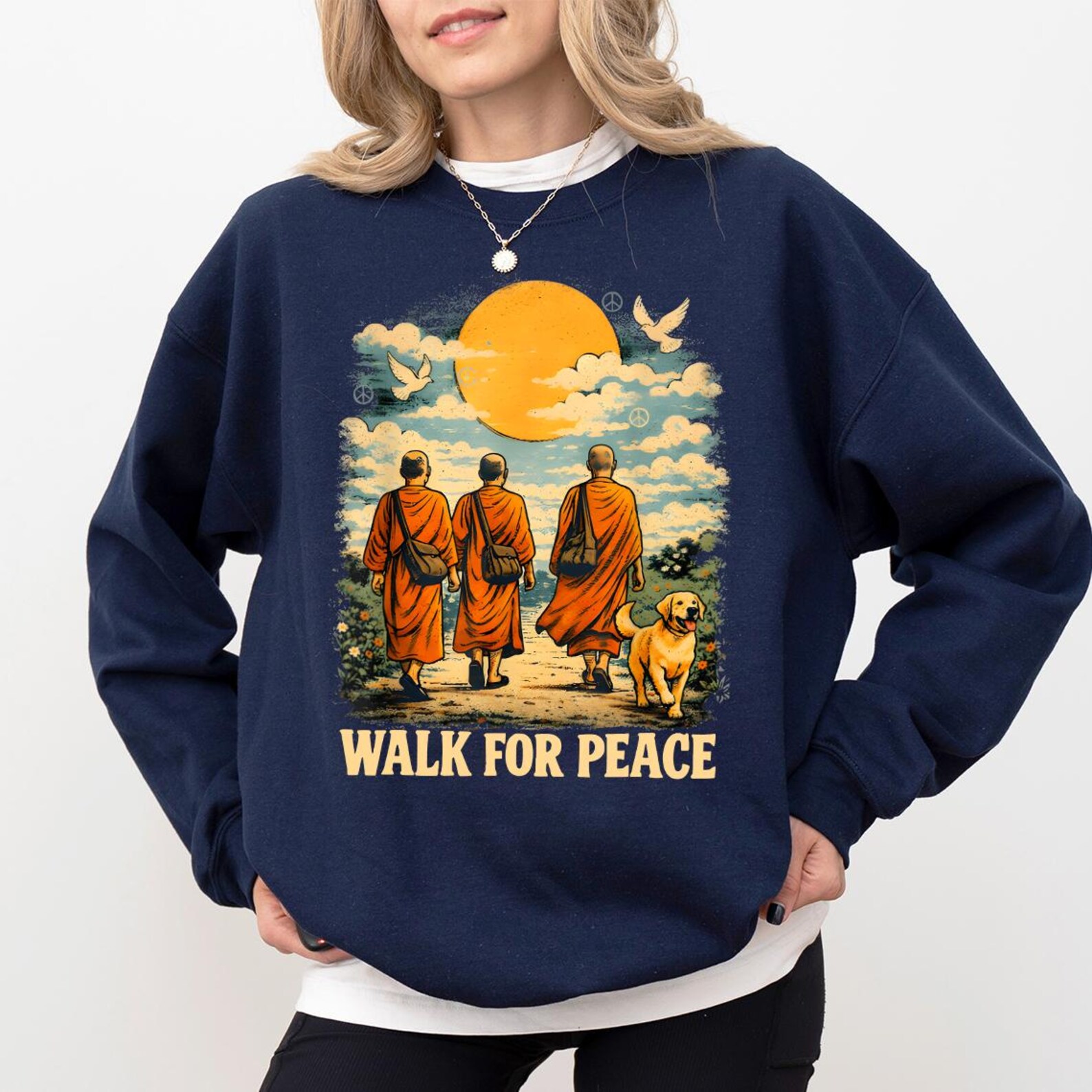 Walk for Peace Monk Png, Buddhist Walk for Peace Png, Peaceful ...