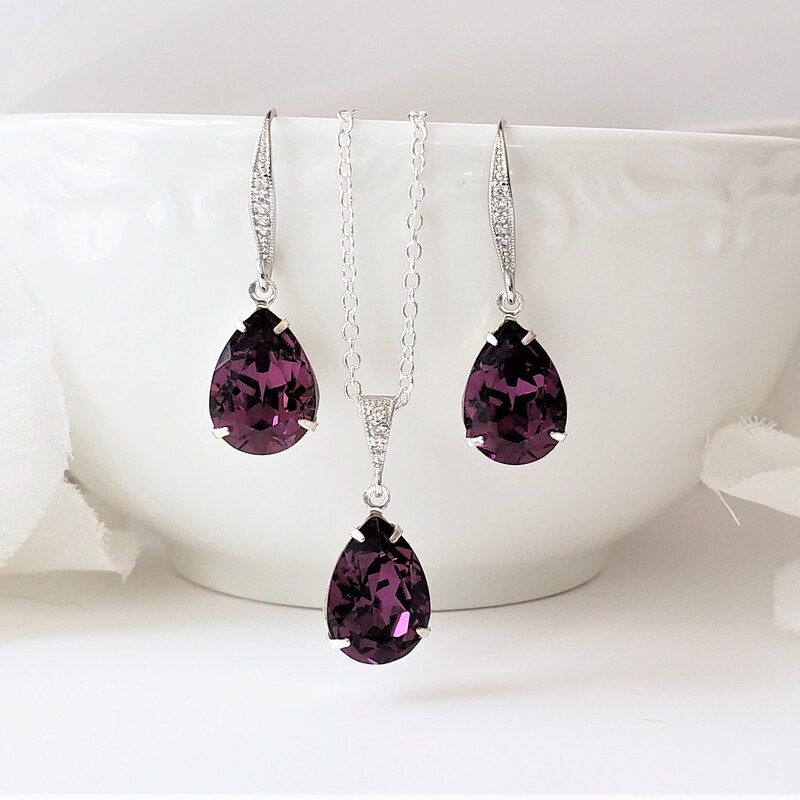 Purple Jewelry - Etsy