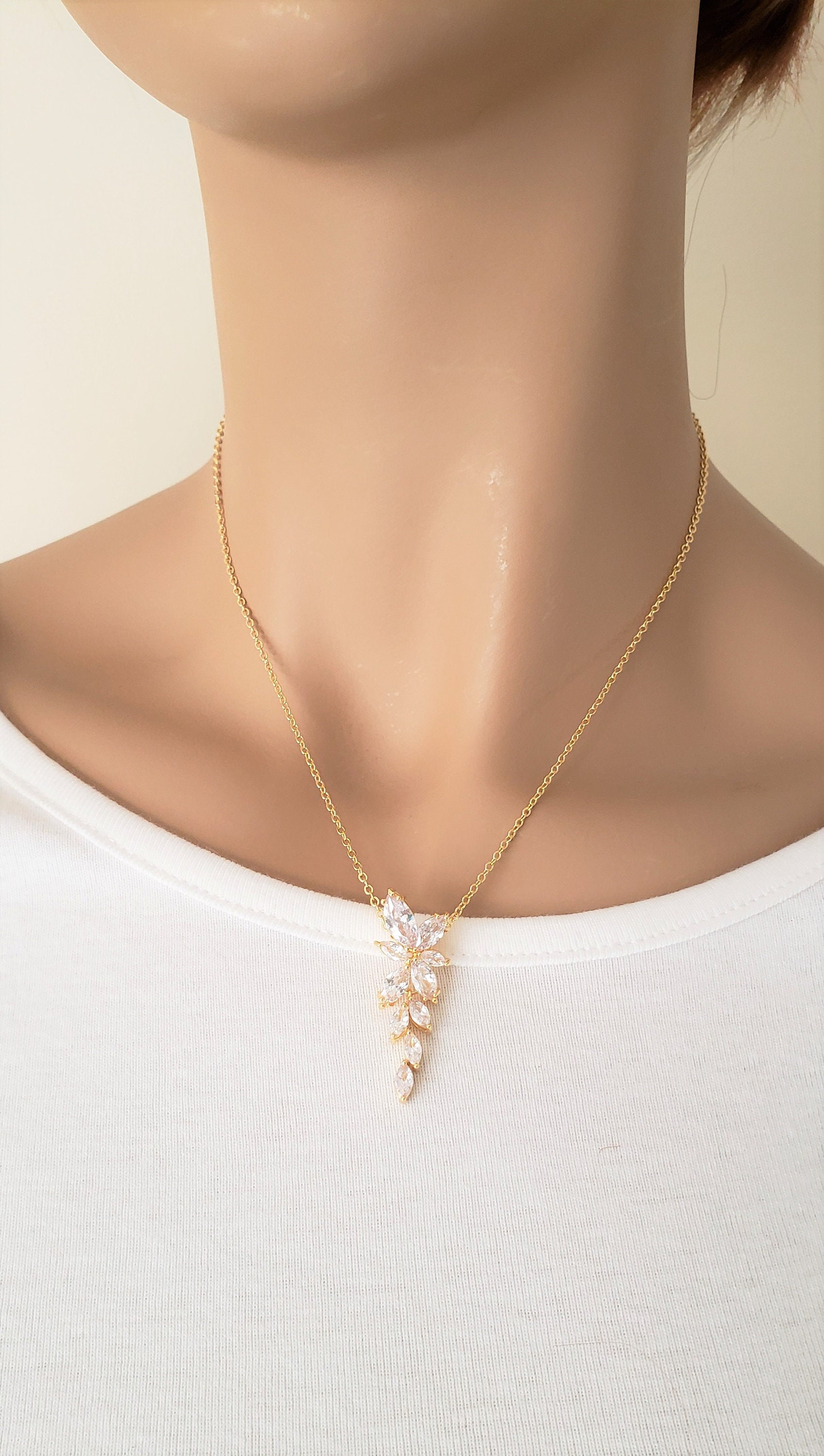 Bridal Jewelry Set Necklace For Bride Earrings For Bride | Etsy