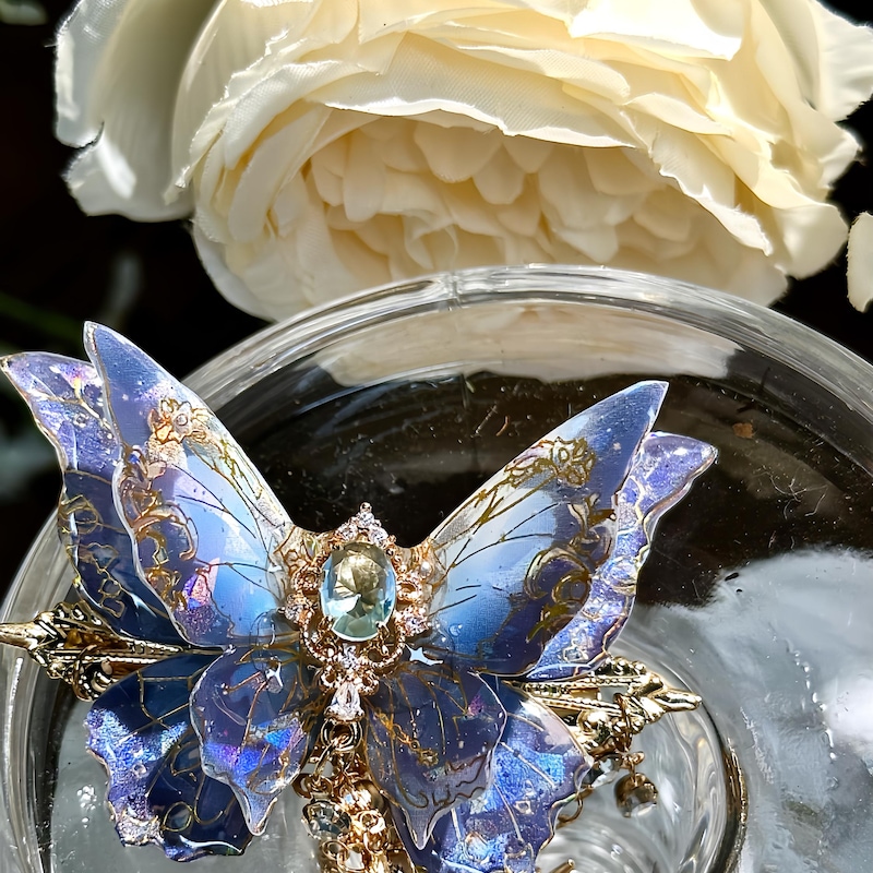 Hair Clips Iridescent - Etsy