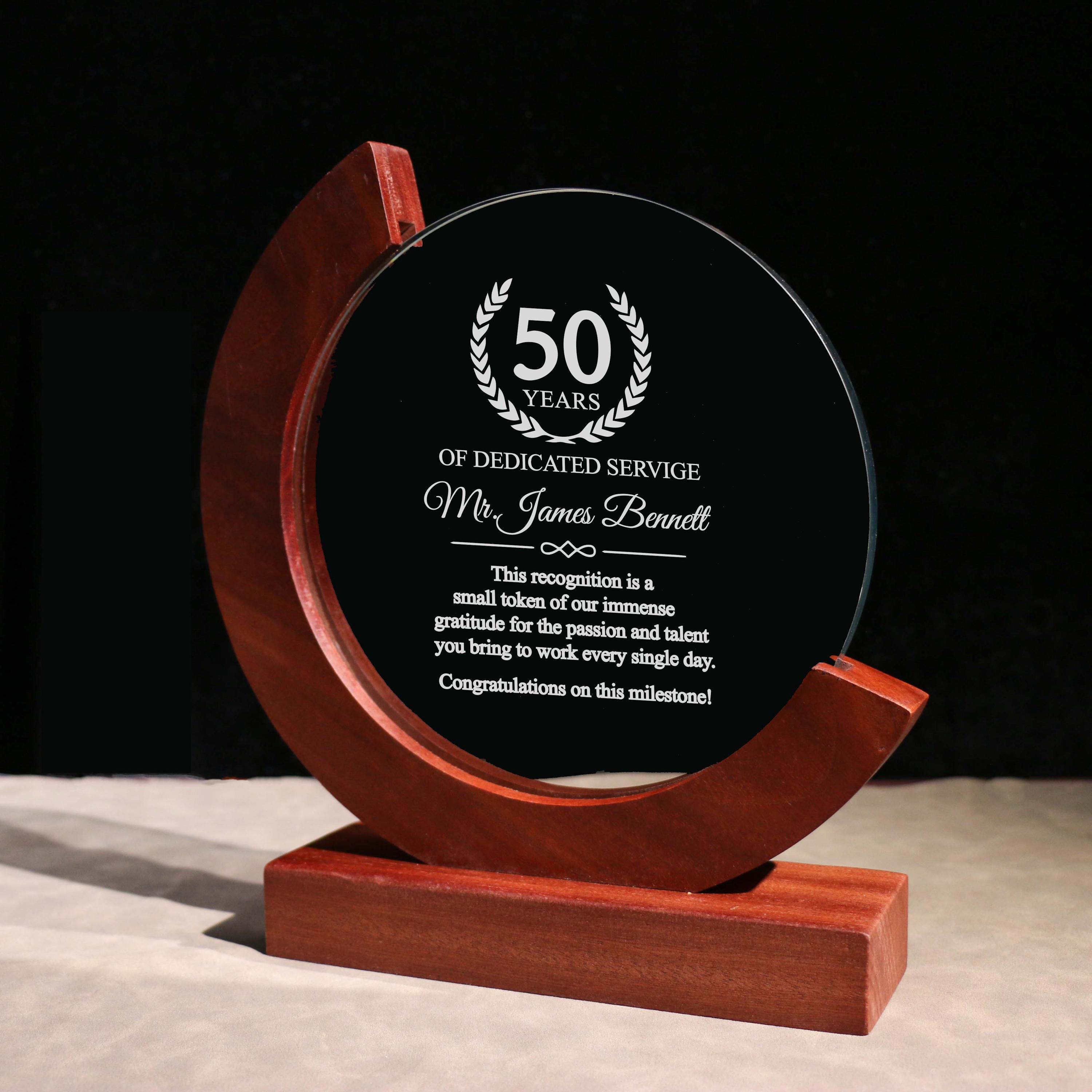 Custom Crystal Awards With Text & Logo, Free Design Assistant, 7",9 ...