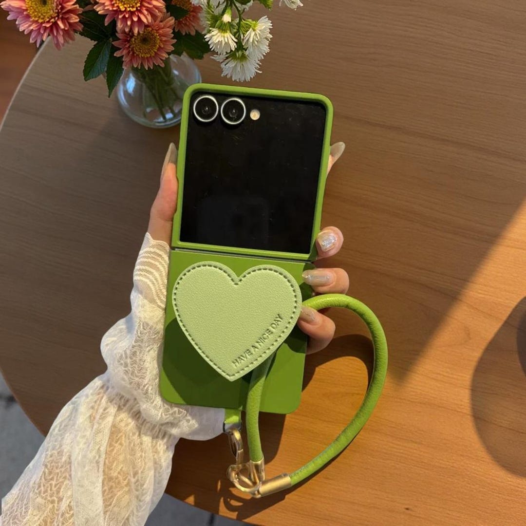 Cute Love Heart Lanyard Case for Samsung Galaxy Z Flip 7 6 5 4 3 ...