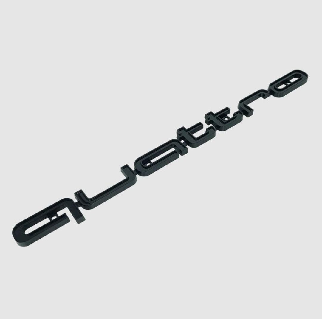 Audi Quattro Grille Emblem Logo 42cm Front Hood Badge All Black Premium ...