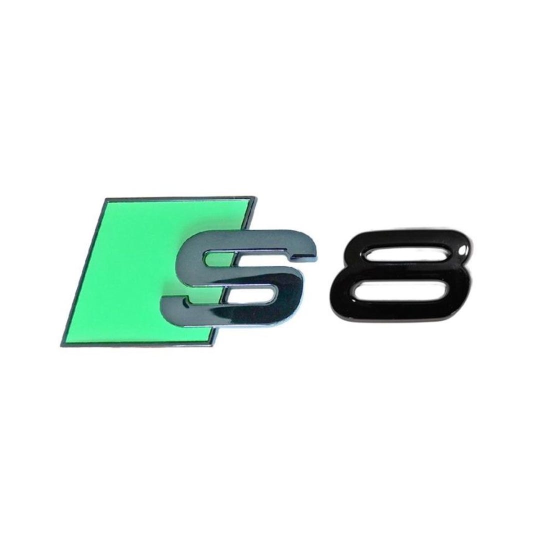 Audi S8 Custom Emblem Rear Badge Audi Sport Models Glossy Black With ...