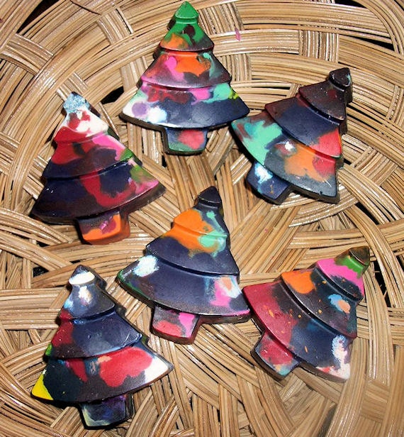 Multicolor Tree Crayon--made to Order--recycled Crayons-- - Etsy
