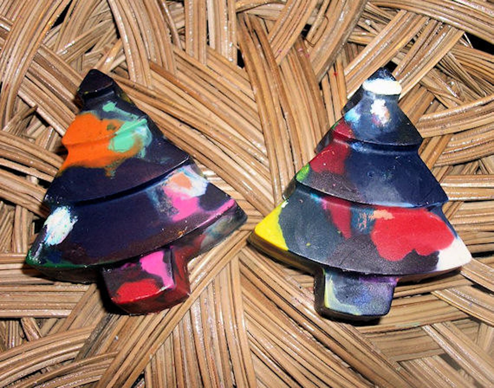 Multicolor Tree Crayon--made to Order--recycled Crayons-- - Etsy