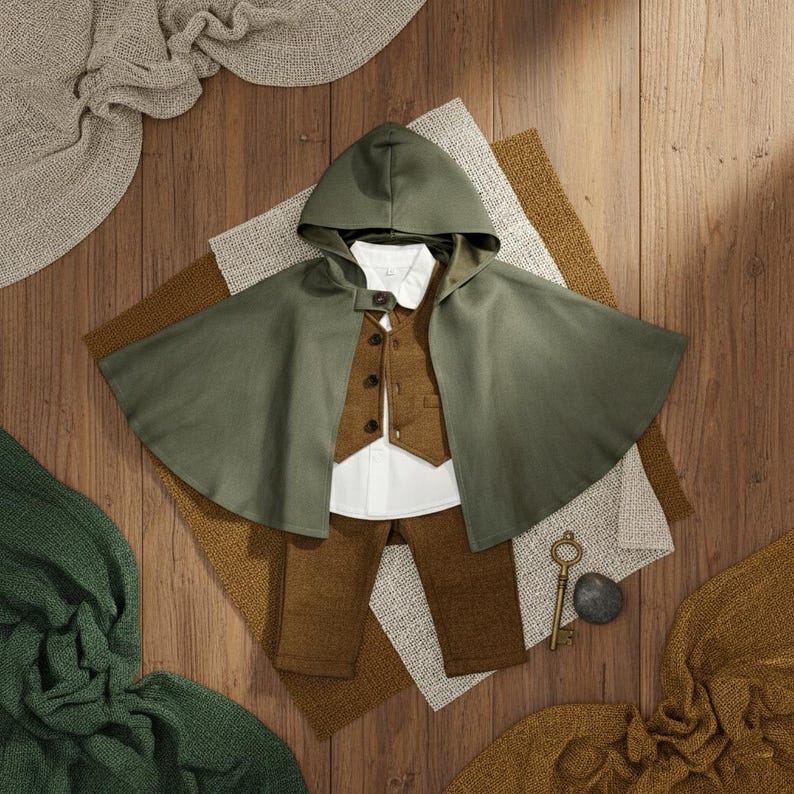 Baby Cloak and Vest Costume Medieval Style Outfit for Ren Faire ...