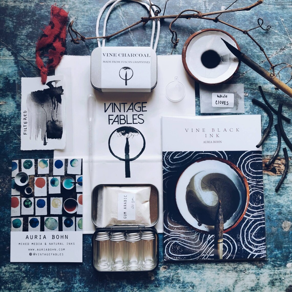 INK KIT BUNDLE Vine Black Ink Book Kit and Ebook How to - Etsy