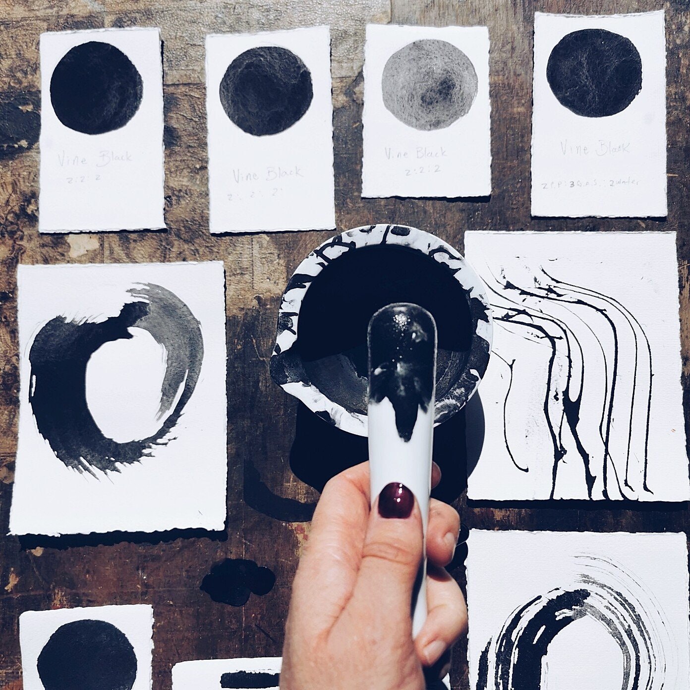 DIGITAL VERSION E-book Vine Black Ink Book How to Make - Etsy