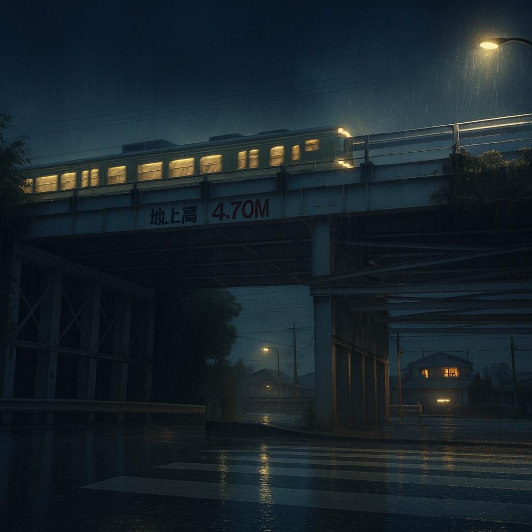 Aiart “rainy Night Train in Japan – Digital Download Wall Art - Etsy