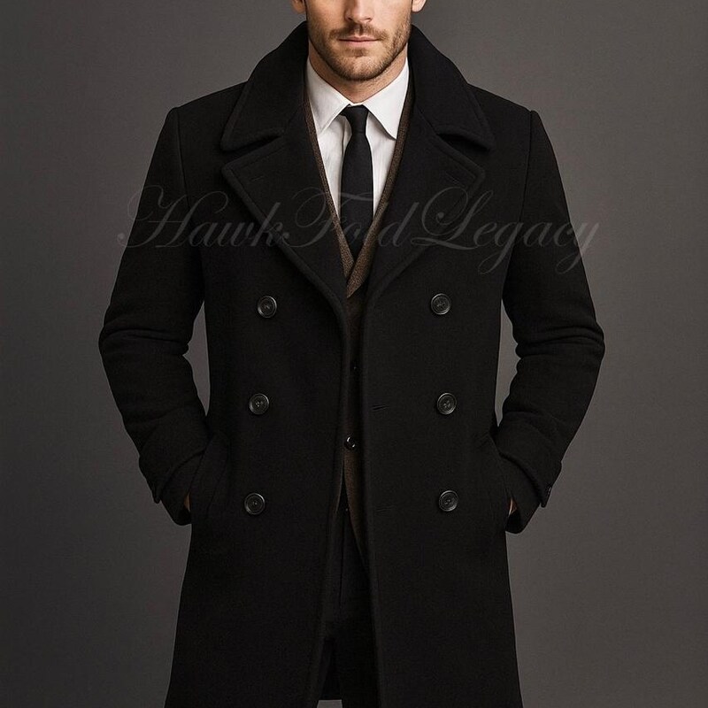 Mens Western Peacoat - Etsy