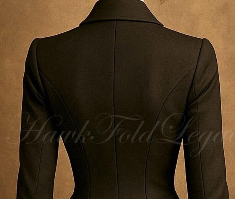 Veste queue de pie noire gothique victorienne steampunk régence pour ...
