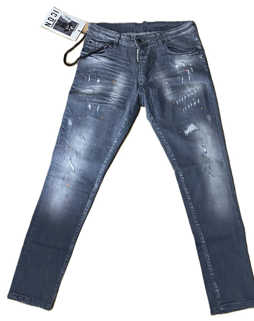 Dsquared 2 ( ICON ) Distressed Paint Splatter Jeans - Etsy