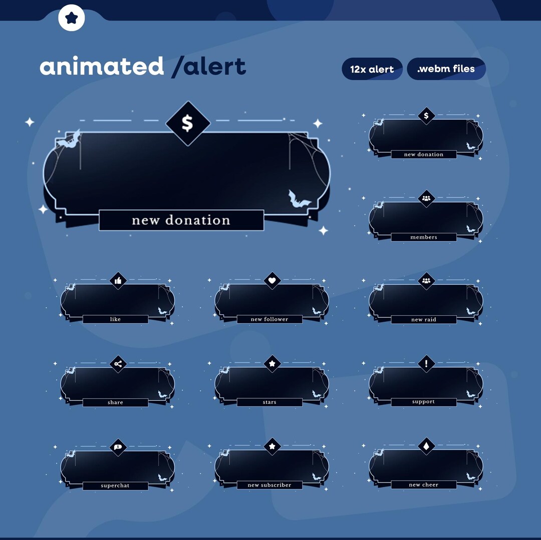 Ethereal Horror Animated Stream Alert for Twitch | Gothic Theme ...