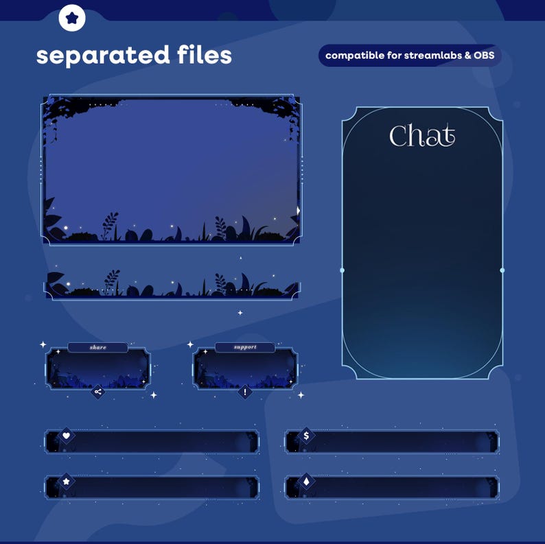Cozy Nature Stream Overlay | Forest Serenity Animated Twitch Tiktok ...