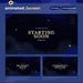 Animated Galaxy Gleam Stream Pack: Neon Blue and Gold Cosmic for Tiktok ...