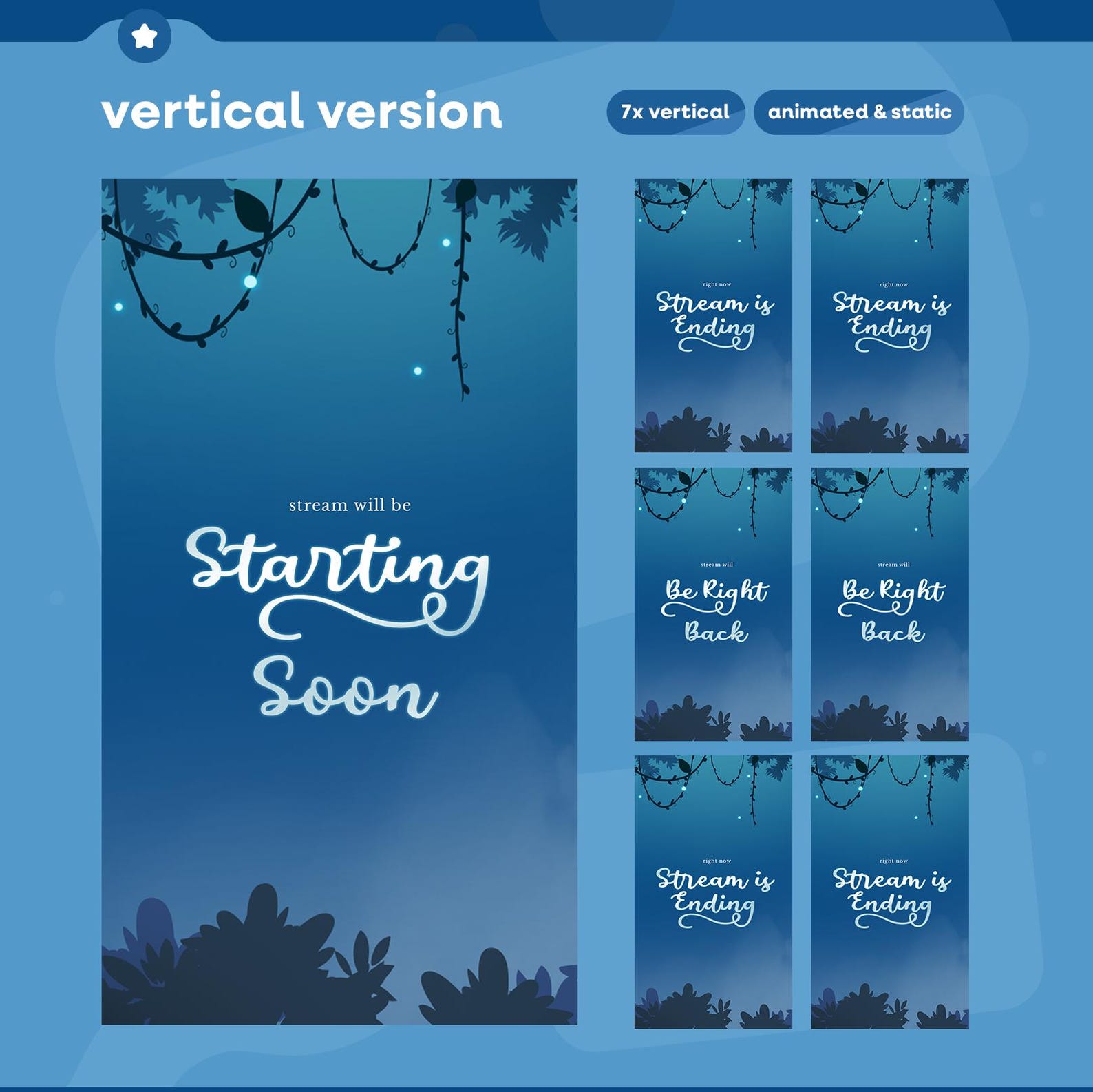 Dusky Woods Animated Stream Overlay Pack | Forest Nature Alerts ...