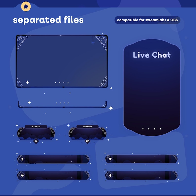 Animated Gloom Mist Stream Overlay Pack: Spooky Theme (twitch, Tiktok ...