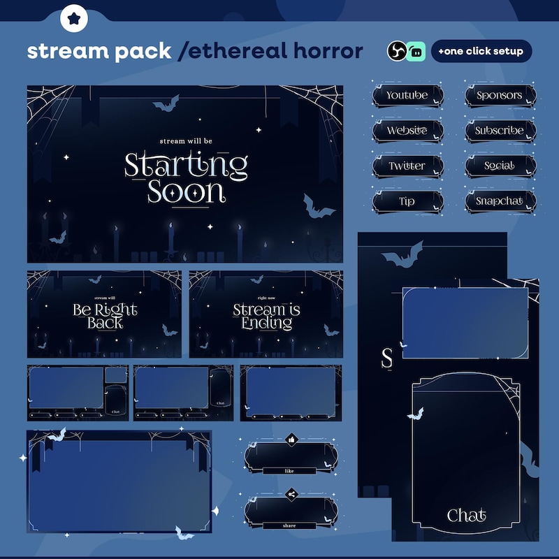Horror Overlays Streaming - Etsy
