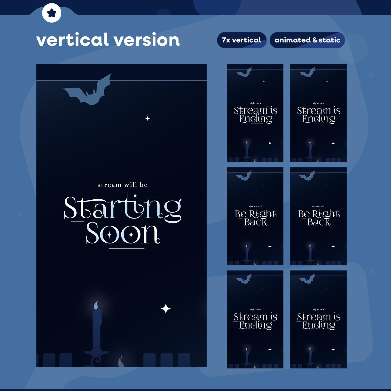 Ethereal Horror Stream Screen for Twitch | Gothic Haunted Animated ...