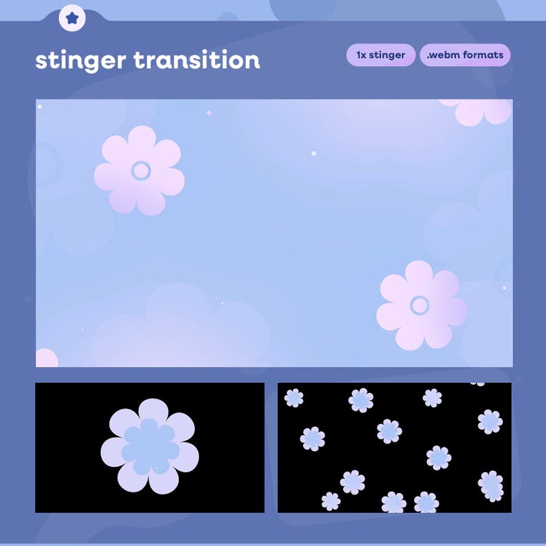 Lilac Breeze Animated Stinger Transition for Twitch | Cute Pastel Scene ...