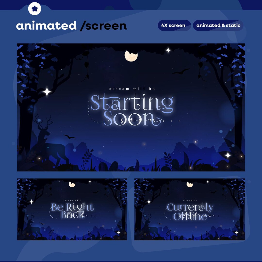 Nature Forest Stream Screens | Forest Serenity Animated Pack | Twitch ...