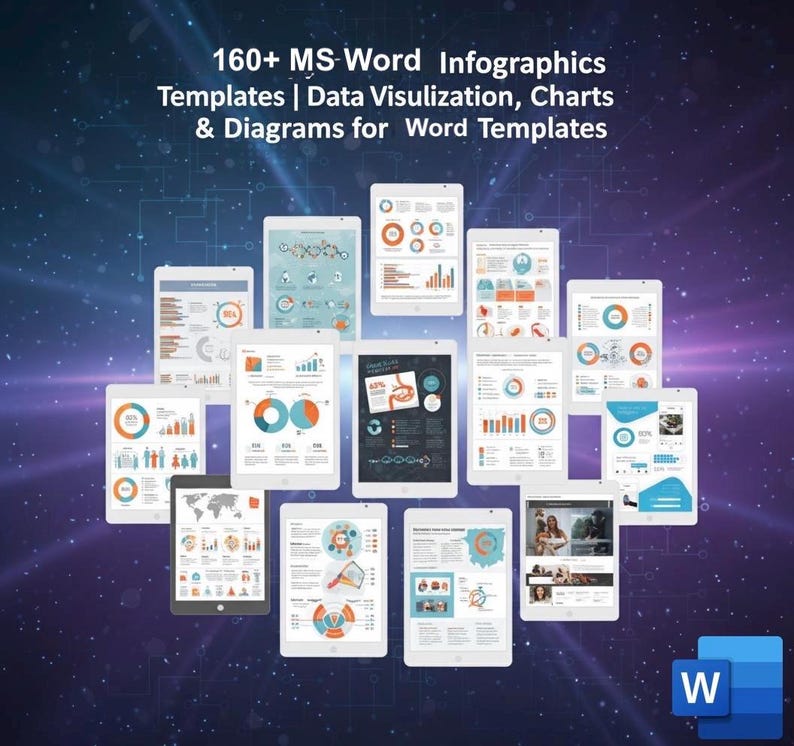 160+ Microsoft Word Infographics Templates | Data Visualization, Charts ...