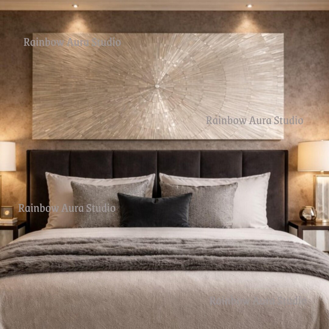 Selenite Headboard | White Crystal Bed Backboard | Luxury Custom ...