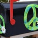 Mailbox Magnet Partial Cover, Tie Dye Daisy Peace Sign, Car Magnet ...